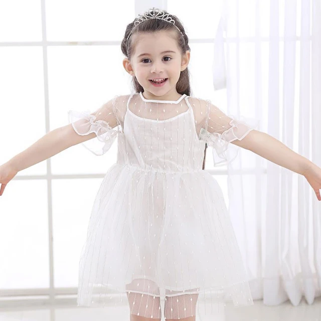 Summer girls tutu dress baby party dress kids princess vestidos ...