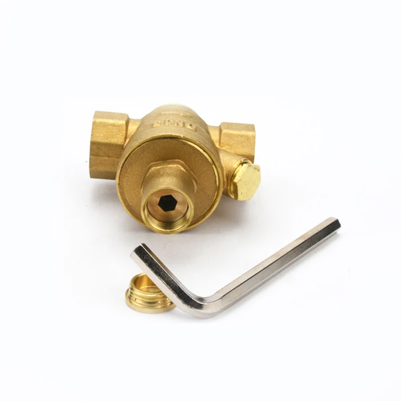 DN20 3/4" Pressure Gauge Pressure Maintaining Valve Brass Water ...
