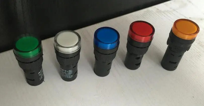 10pcs AD16 16C LED Power Indicator 16mm AC220V Signal Light|power ...