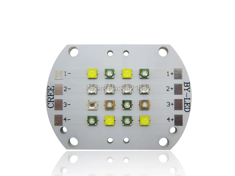 60W Cree XPE XP-E+EPILEDS PCB Board With Multiple Color LED Light ...