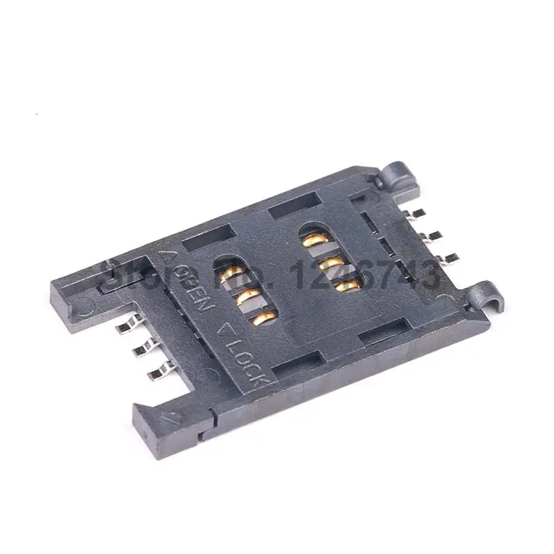20PCS SIM Card Socket Flip SIM Card Connector-in Connectors from Lights ...