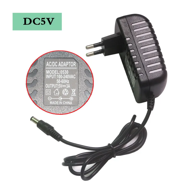 Free-shipping-DC5V-LED-Adapter-AC-100-240V-to-DC-5V-Power-Supply-1A-2A ...