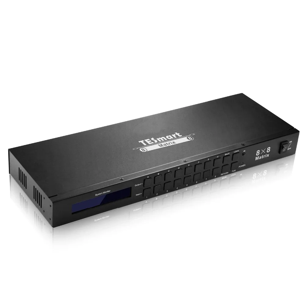 TESmart Rack Mount Ultra HD 4K HDMI 8X8 Matrix Switcher Supports 4Kx2K ...