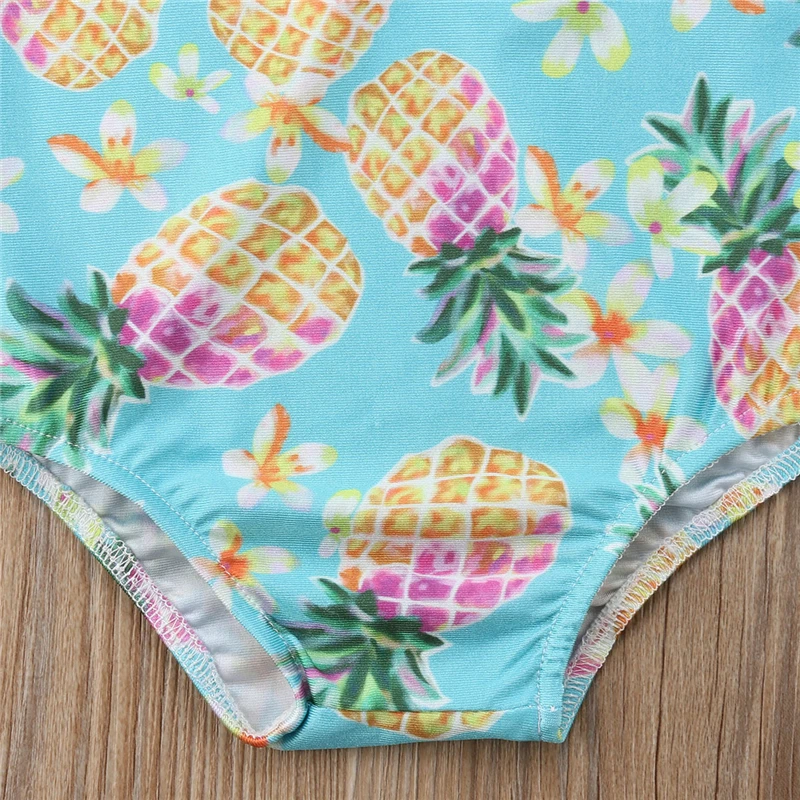 Summer Toddler Kids Baby Girls Pineapple Bikini Set Tank Suit Swimwear ...
