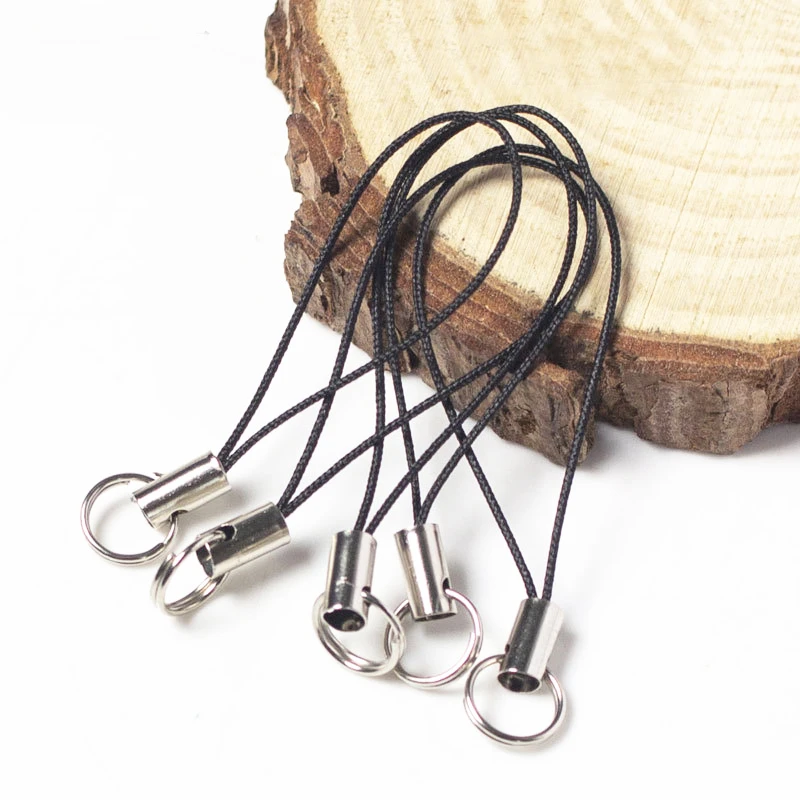 20pcs/lot Thread Cord Key Ring Diy Bag Key Ring Bags Toys Hanger Clips ...