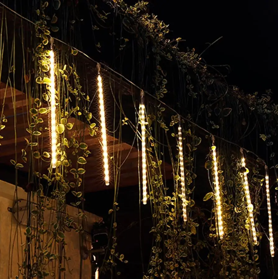 Thrisdar 30CM 50CM Meteor Shower Rain Christmas Fairy String Light 8 ...