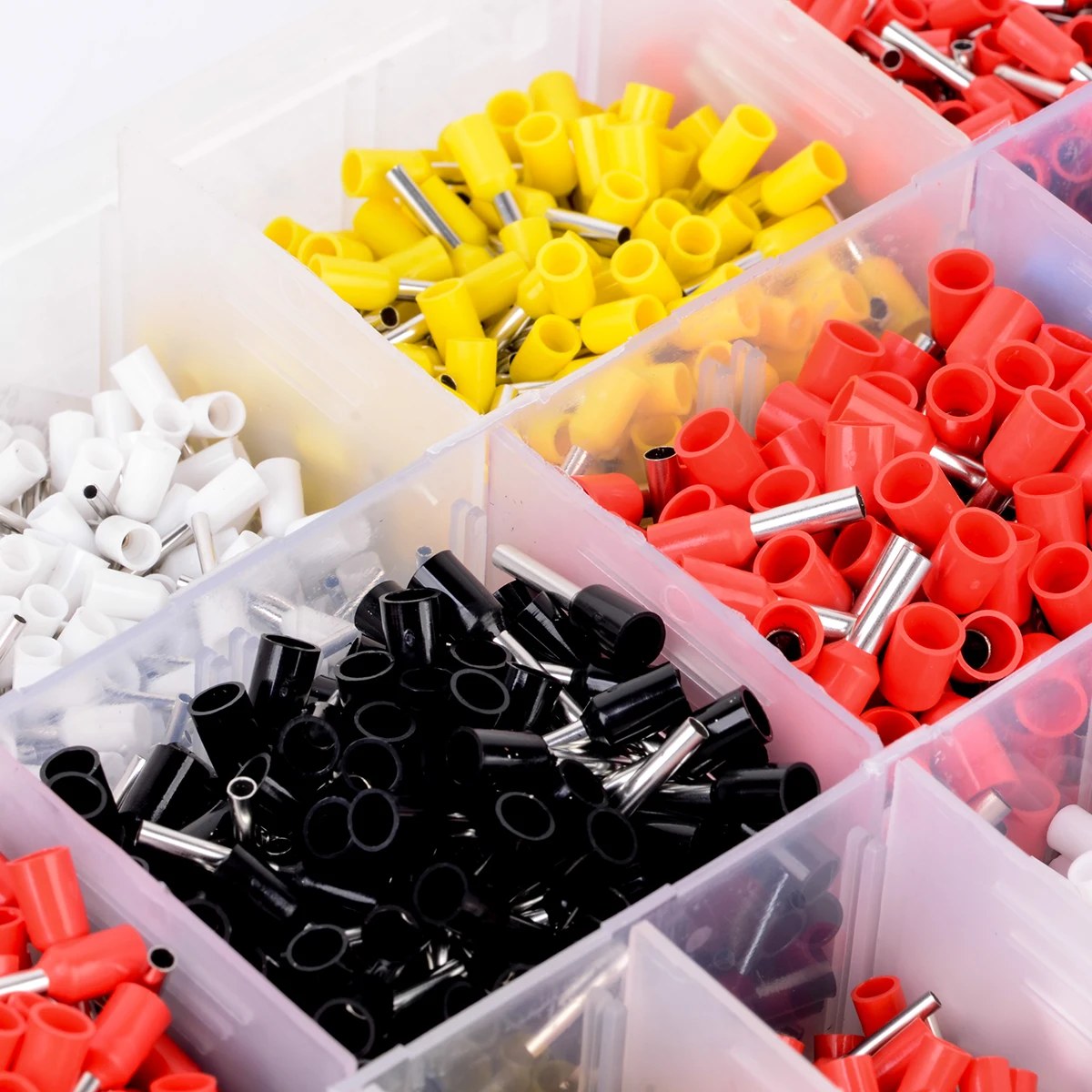 2120PCS wire Terminals Wire Copper Crimp Connector Insulated Cord Pin ...