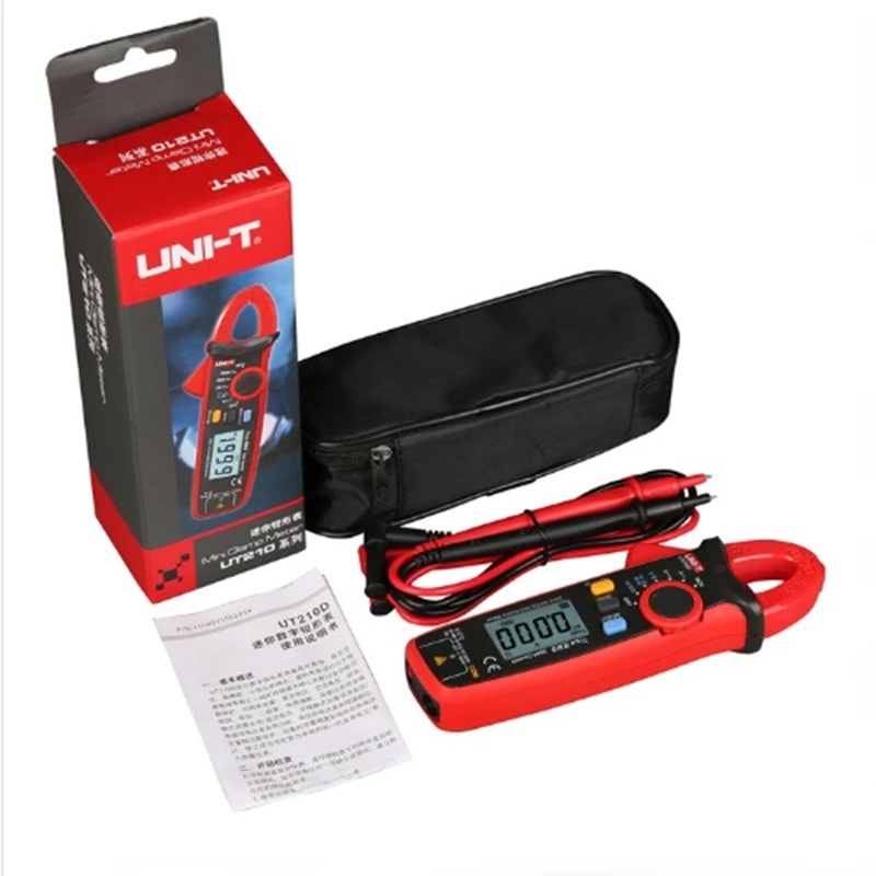 Medidor de pinza Digital de UNI T, medidor de capacitancia de resistencia de voltaje de valores ...