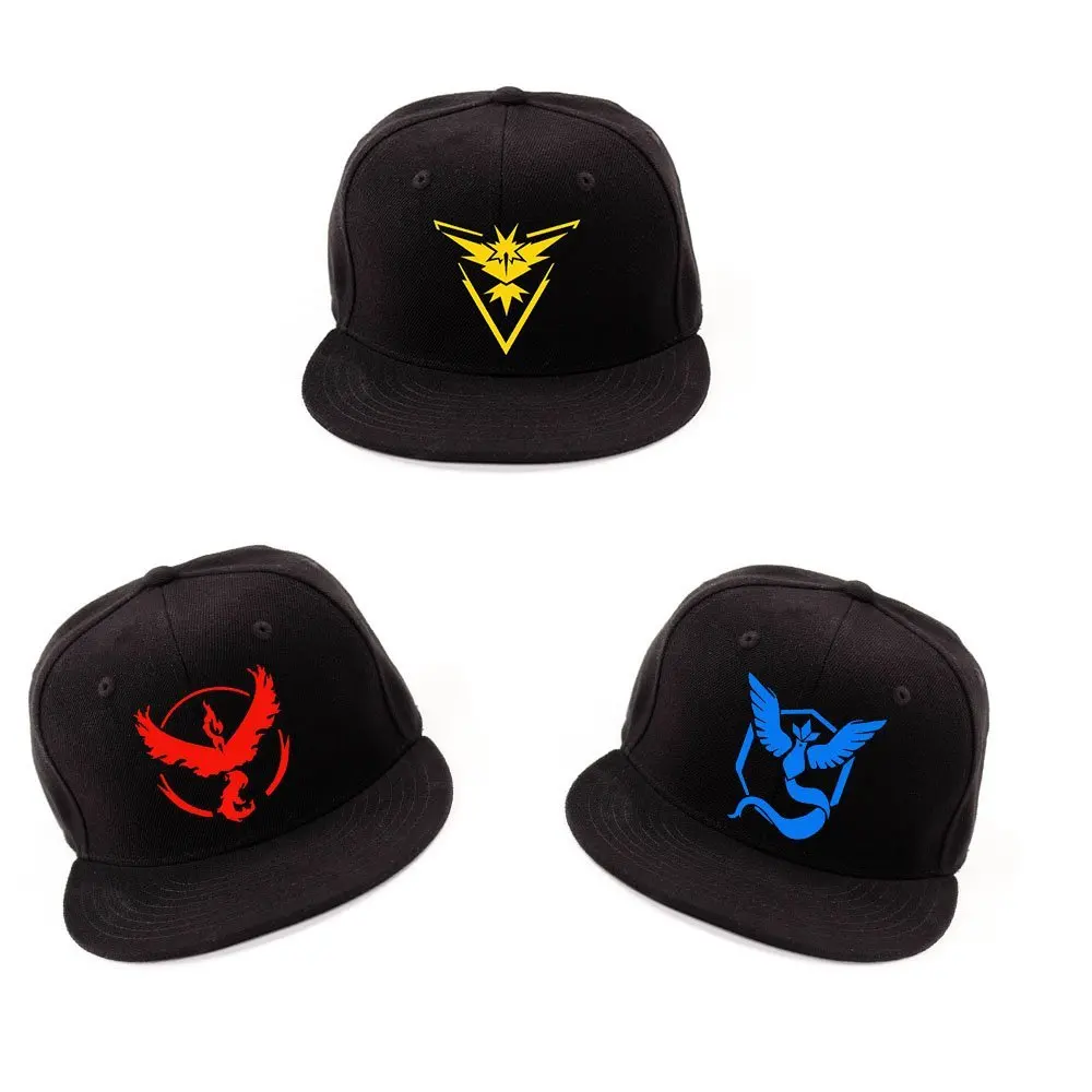 Pokemon Go Hat Team Hat INSTINCT VALOR MYSTIC Team YELLOW RED BLUE Hat ...