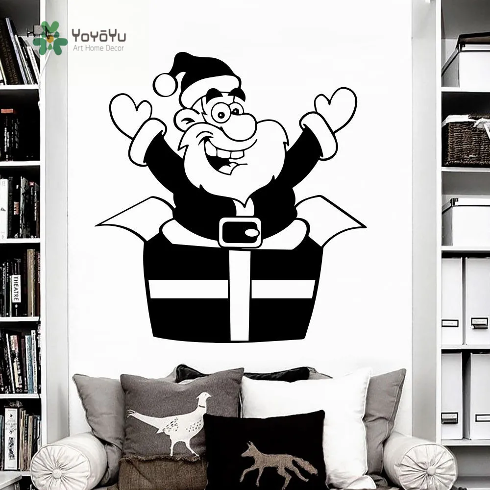 YOYOYU Wall Decal Vinyl Repetable Wall Sticker Art Santa Claus Wall ...
