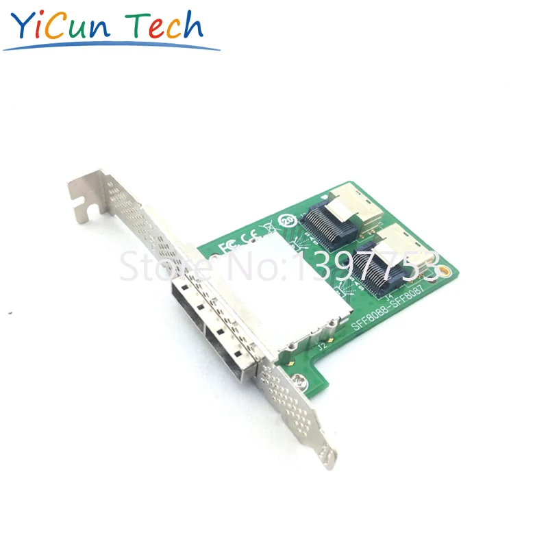 AC8I8E 8 Port SFF 8087 to SFF 8088 miniSAS Adapter With optional ...