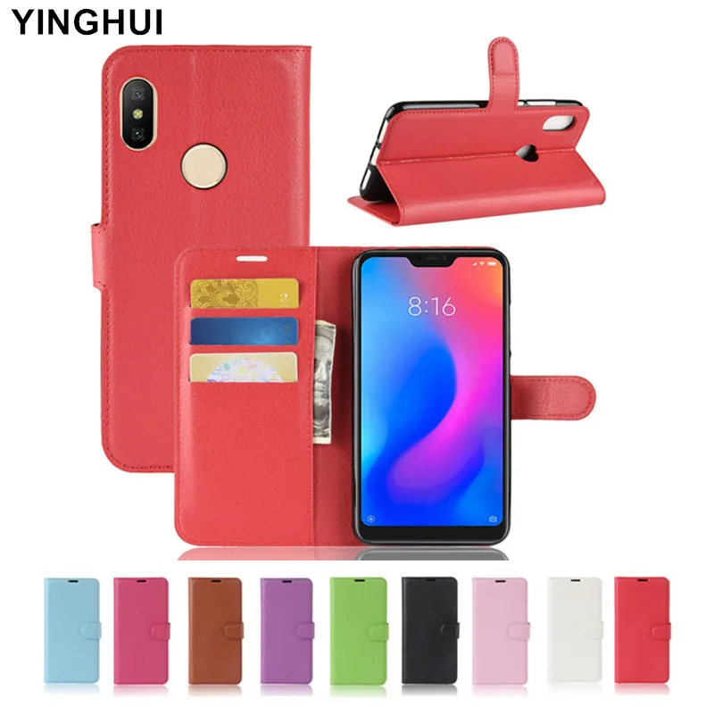 Xiaomi Redmi Note 6 Pro Case Redmi Note 6 Pro Cover 6.26 inch Wallet PU ...