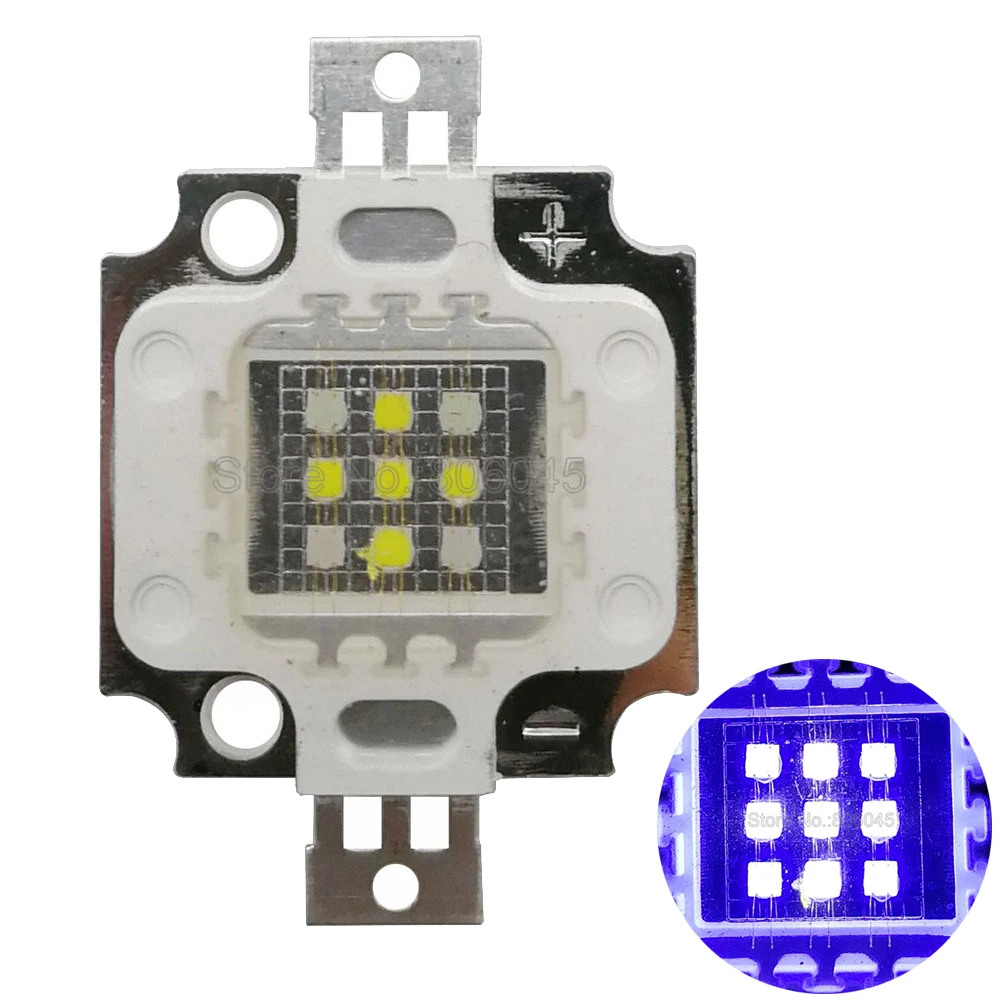 Blue Led Aquarium Light 10W Square Hybrid LED Bulb - Cold White & Royal ...