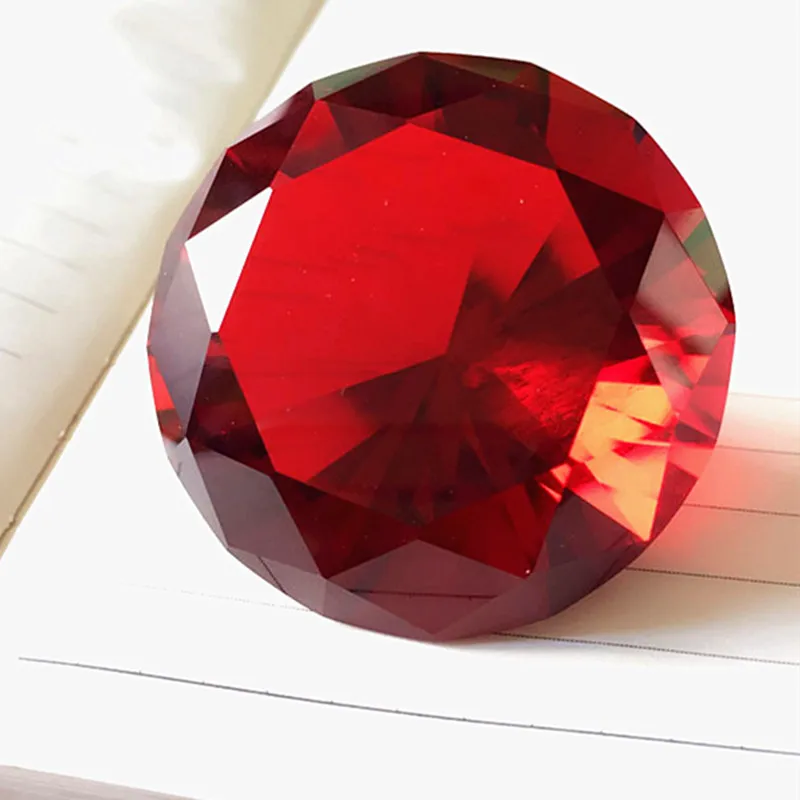 Free Shipping, 80mm Shining Crystal Glass Diamond Paperweight, Gorgeus ...