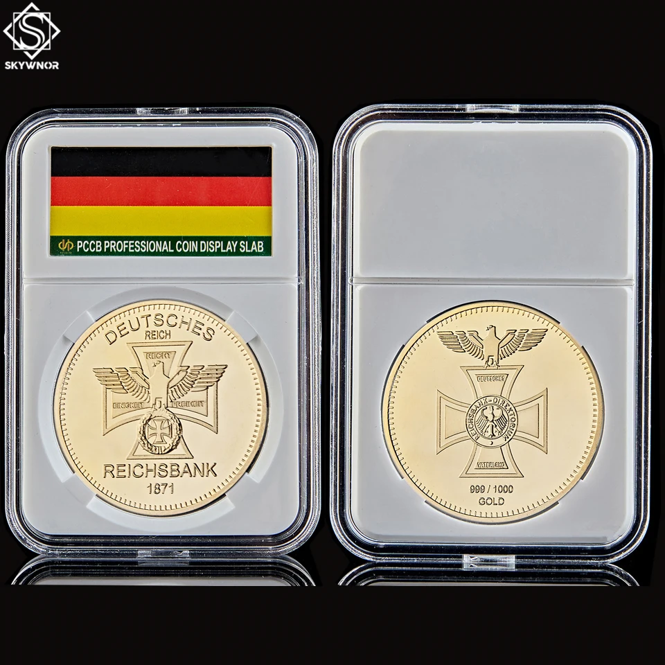 1871 Deutsche Reichsbank Gold Coin German Eagle Cross Collection Coin W ...