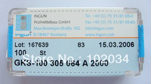 100 100% 오리지널 INGUN 개/몫 305 064 A 2000 스프링 테스트 프로브 포고 핀 독일 제|pin pin ...
