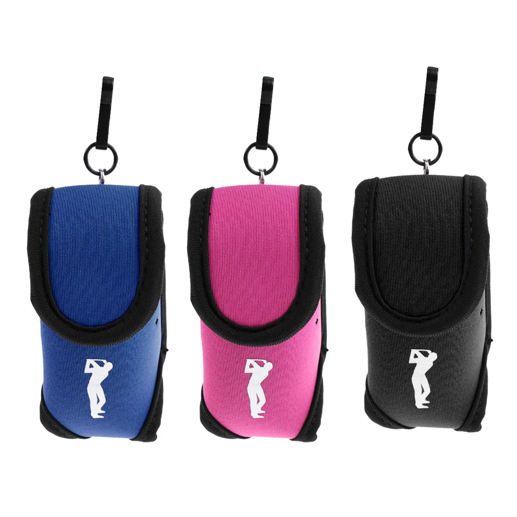 Super Elastic Neoprene Mini Golf Ball Holder Pouch Golf Tees Accossory ...