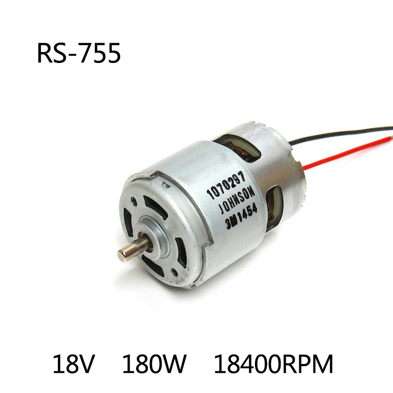 De alta Potencia RS 755 Motor DC 18 V 18400 rpm motor de corriente ...