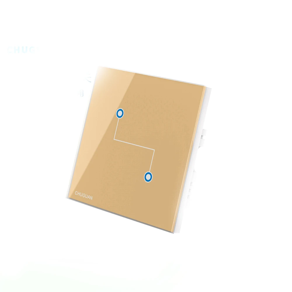 Wall Light Touch Switch 2 gang 2 Way Wireless Remote Control Touch ...