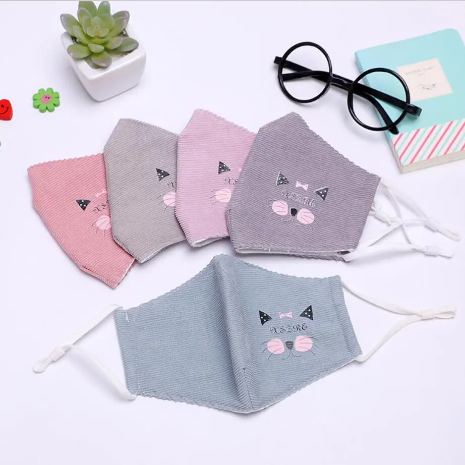 Cartoon cats design boys girls kids cotton masks anti pollution cute ...