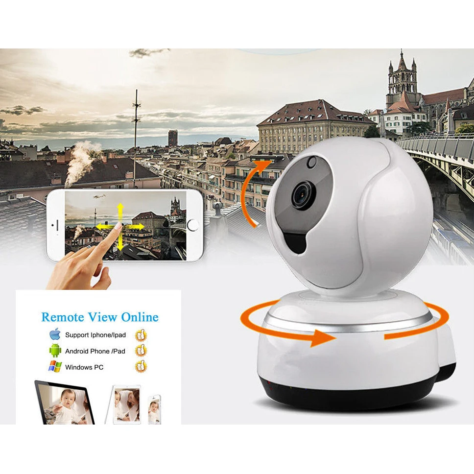 CCTV IP Wireless 720P Pan Tilt Network Security Camera Night Vision ...