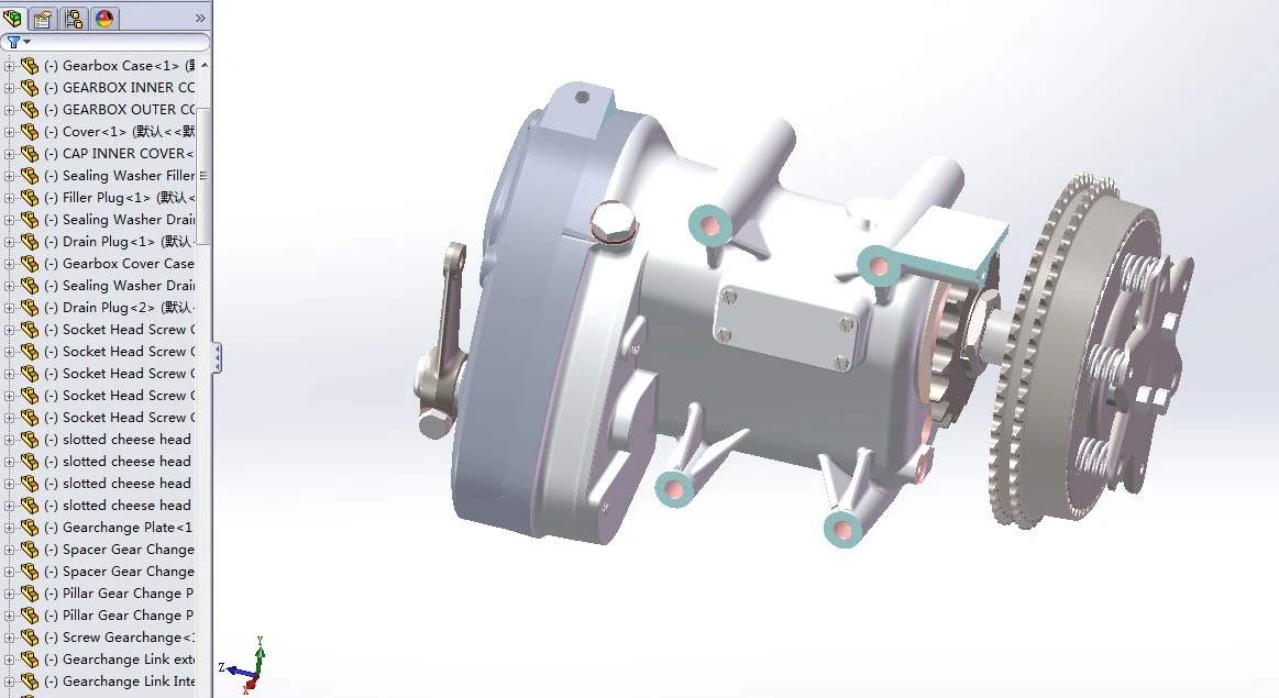 IGS speed transmission gearbox drawings SolidWorks format|gearbox motor ...