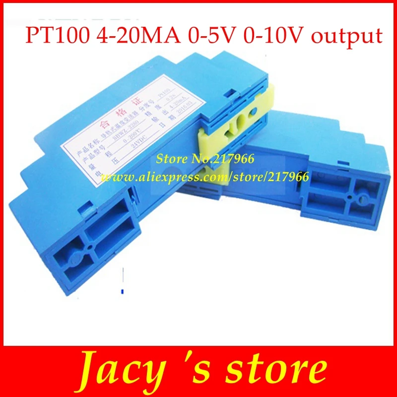 Rail Temperature Transmitter PT100 0.2 DIN Temperature Transmitter ...