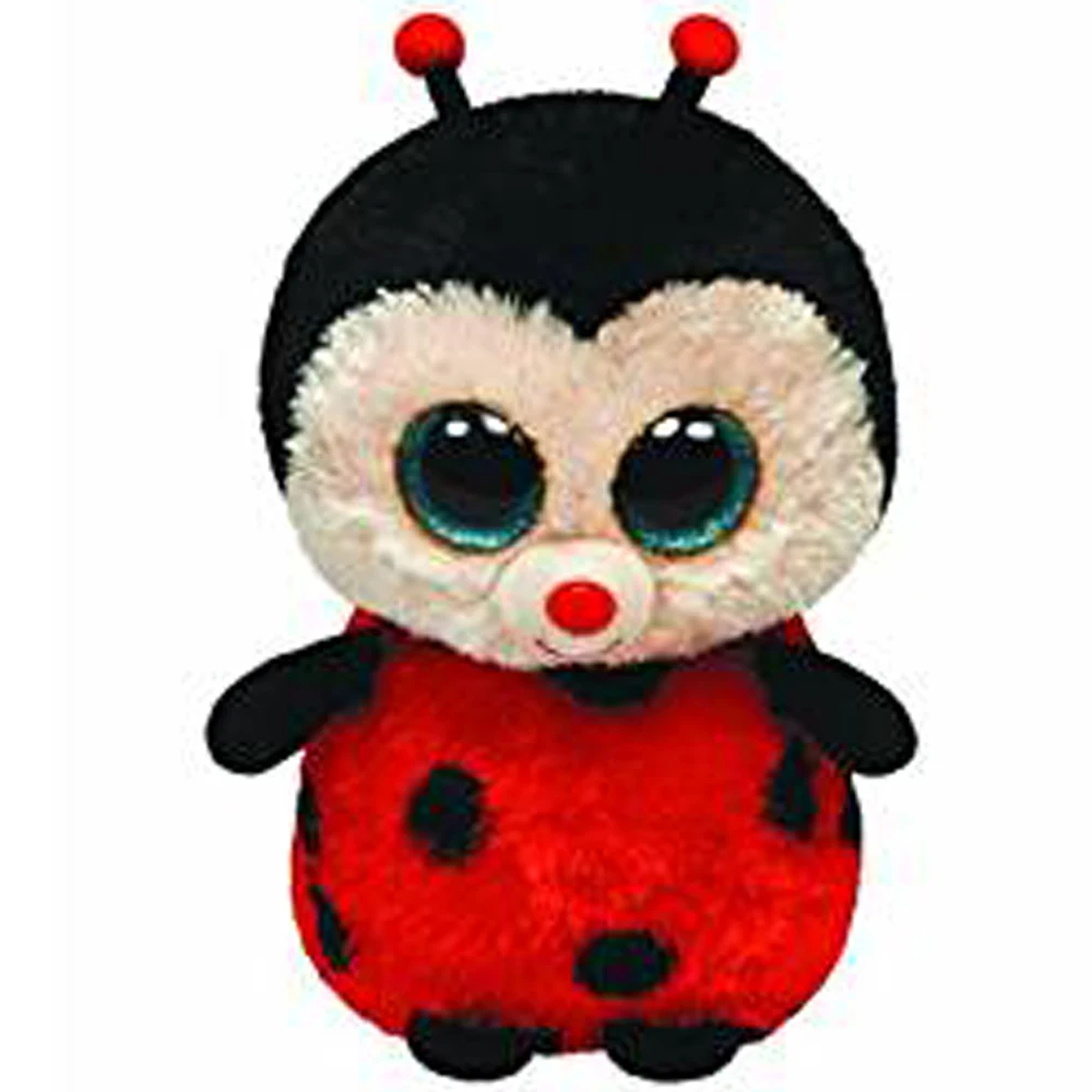 Pyoopeo Ty Beanie Boos 10" 25cm Bugsy the Ladybug Plush Medium Soft Big ...
