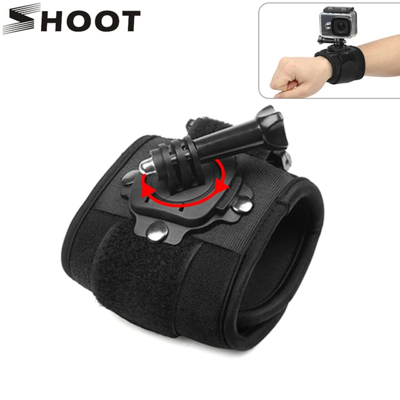 SHOOT 360 Degree Rotation Hand Wrist Strap for GoPro Hero 5 6 3 4 ...