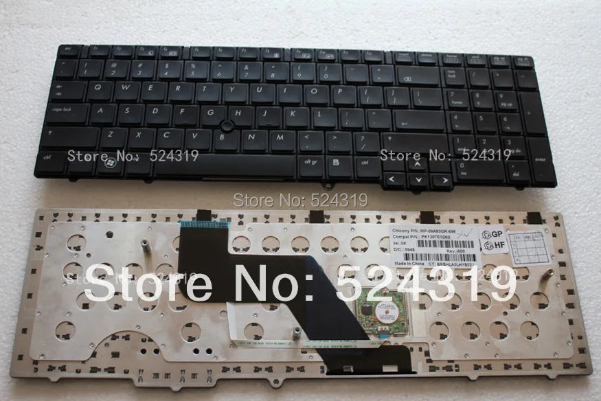 New Laptop Keyboard for HP 6540B 6545B 6550B 6555B US Layout|laptop ...