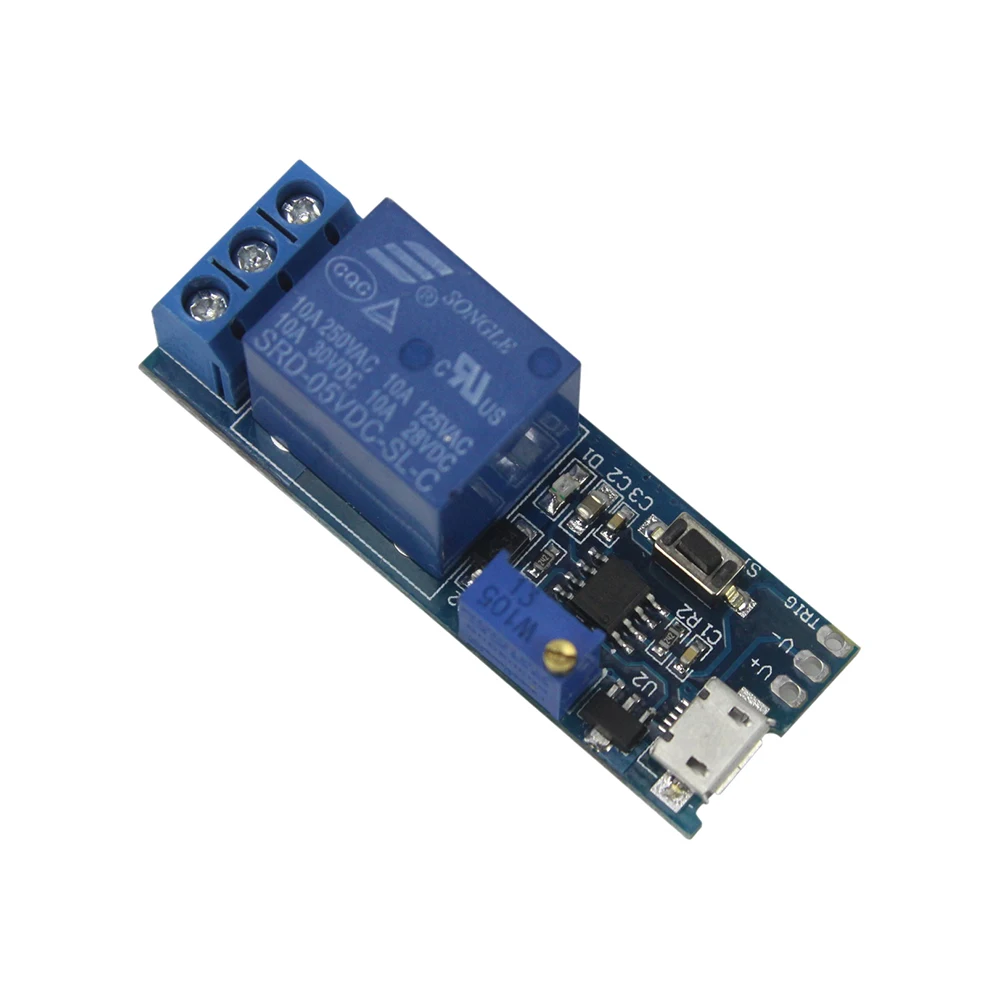 5V-30V Relay Timer Module - 10A load control.