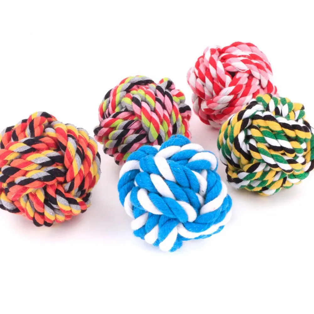 1pc New Design Pets Rope Ball Toys Colorful Toys For Dog Toys Pet Puppy 