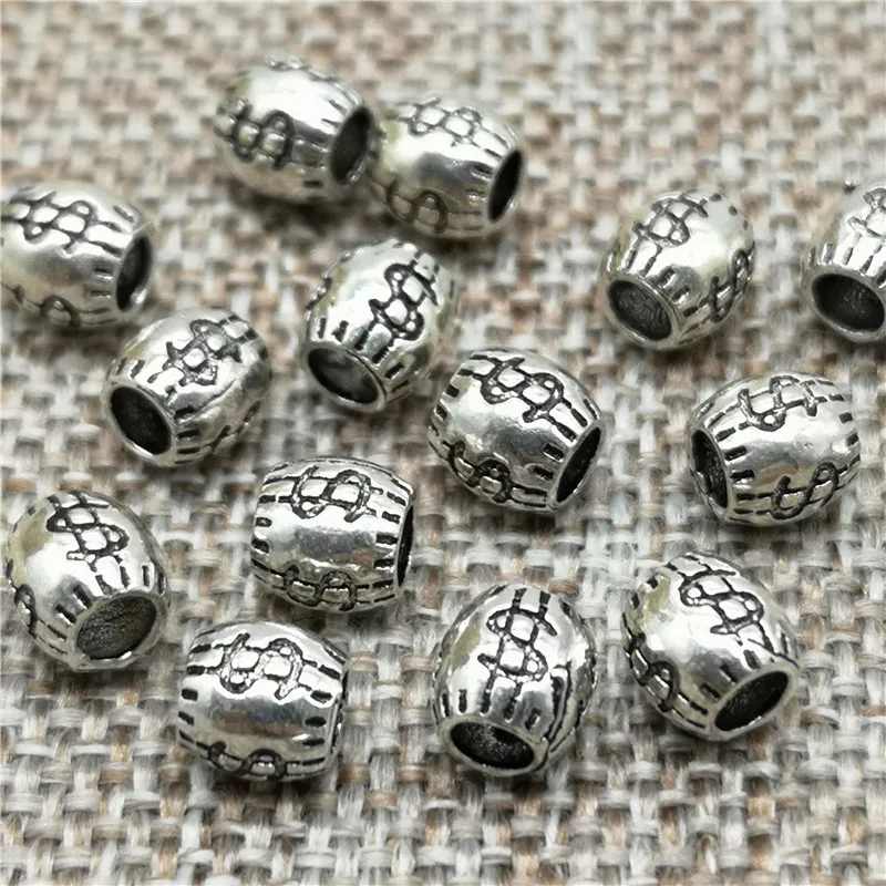15 Pieces Of 925 Sterling Silver Small Dollar Beads Money Sign Symbol ...