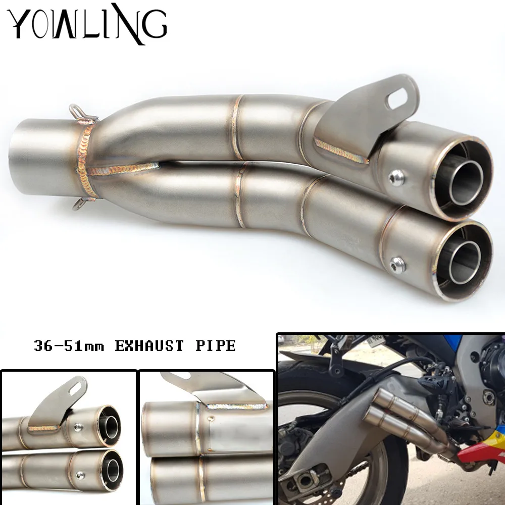 51mm Universal Modified Motorcycle Scooter Exhaust Pipe Muffler For