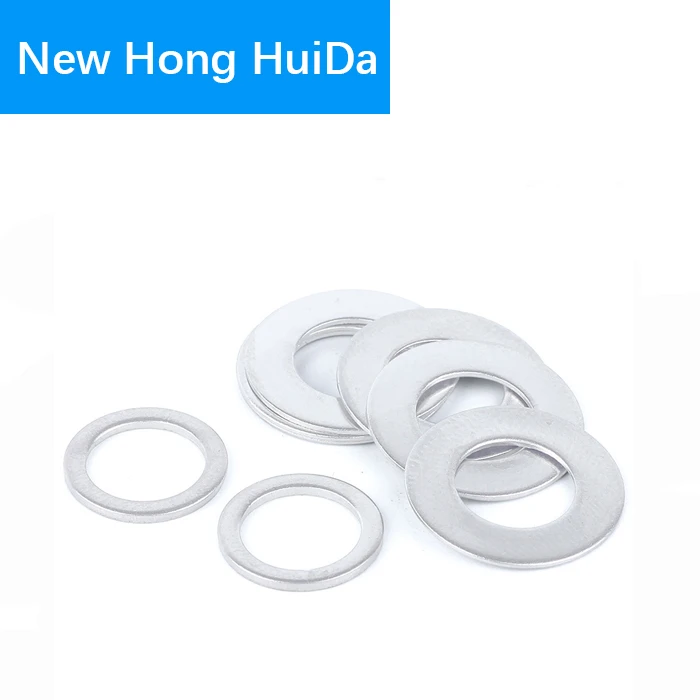 Aluminum Flat Washer Sealing Ring Round Gasket Thickness M5 M6 M8 M10 ...