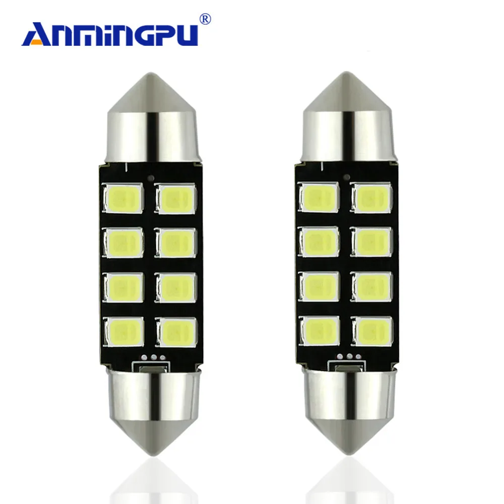 Anmingpu 2pcs Signal Lamp 6000k C5w Led C10w Bulb Car Interior Light ...