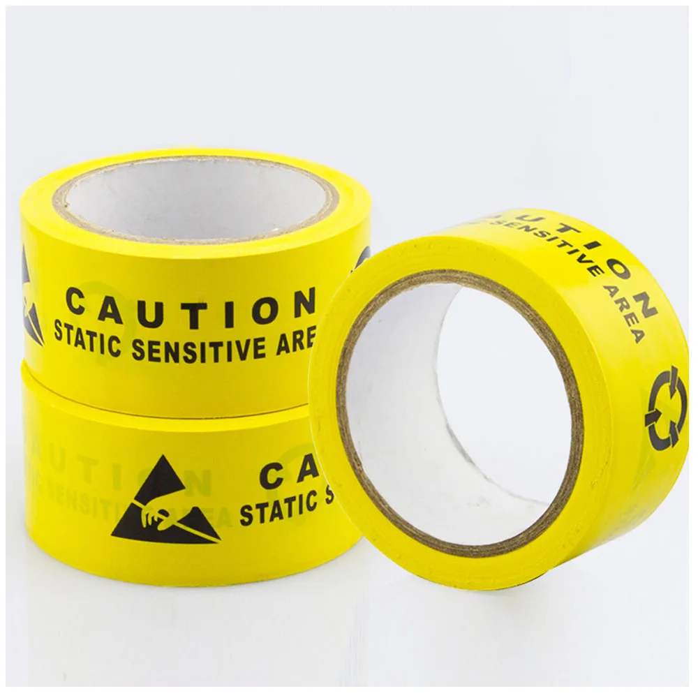 1 Roll 0.15mm Thick 22m Long Yellow Antistatic Caution Tape Warnings ...
