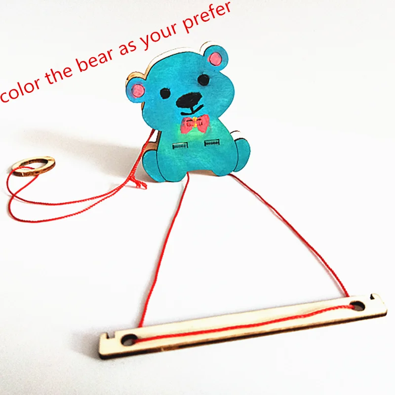 Monday Kids Funny Kids DIY Educational Science Kit Bear Climb Rope Game ...