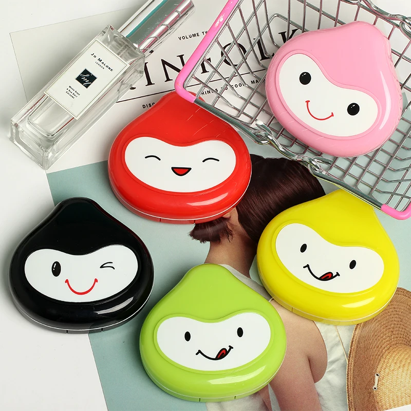 green contact lens case for the eyes scleral lens box for eyes travel ...