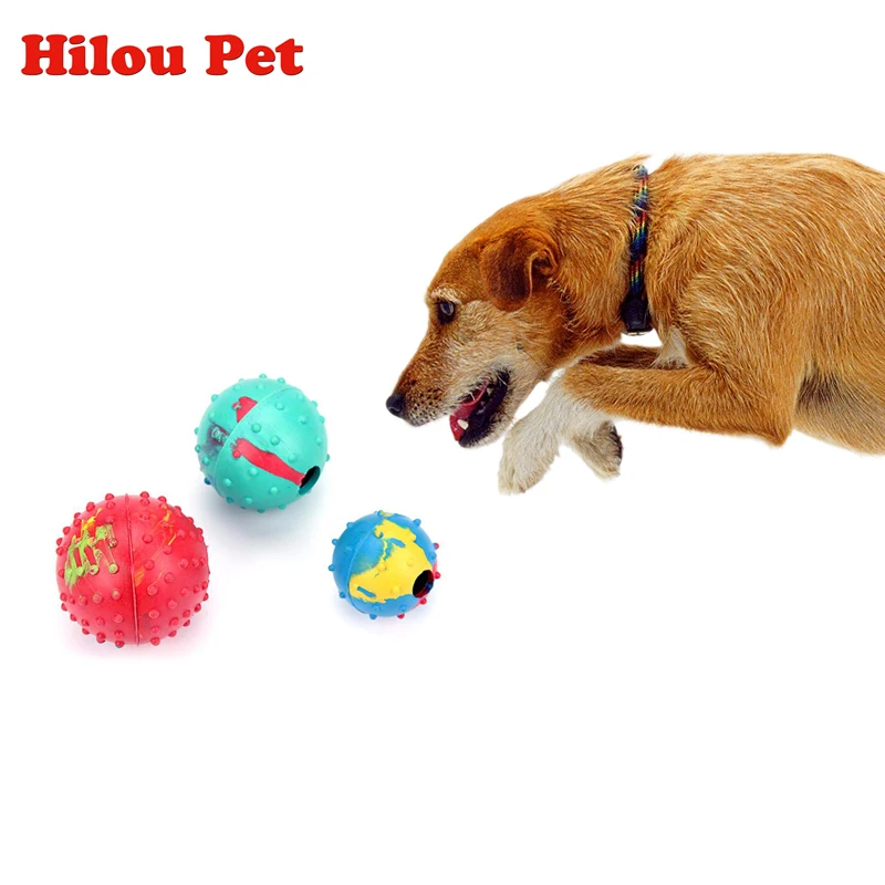 Aliexpress.com : Buy New Safety Pet Dog Ball Toy Colorful Rubber ...