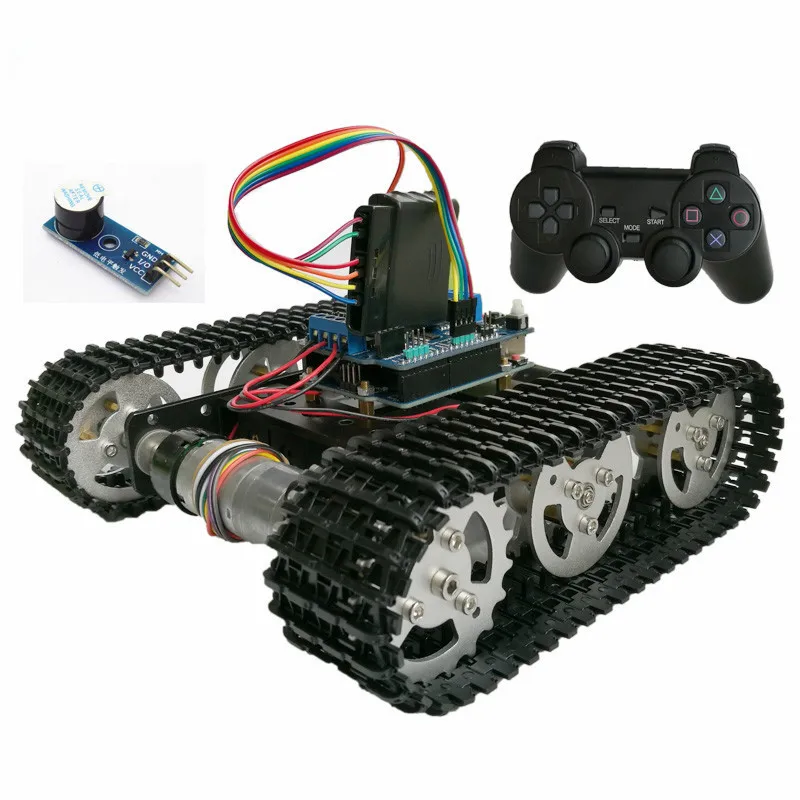 Wireless Control Smart Robot Crawler Tank Car Chassis With Arduino Uno ...