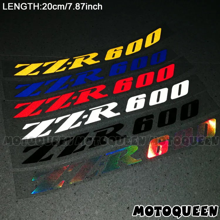 2PCS Reflective Motorcycle Wheels Fairing Helmet Side Tank Pad ...