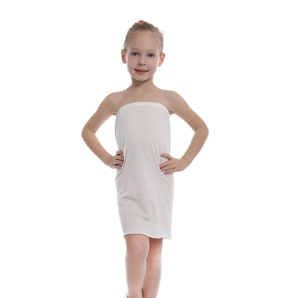 White Wrapped Tube Tops Children Tutu Skirt Tube Top Connected Cotton ...