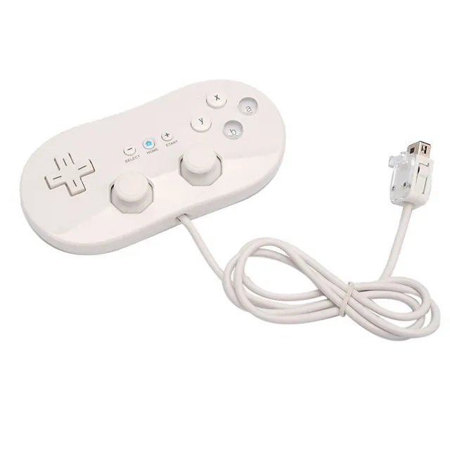 For Wii Mini Classic Controller Pro Black White Gamepad For Wii Remote ...