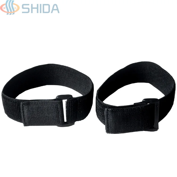 10pcs-5cm-20-40cm-Black-Adjustable-Elastic-Magic-Tape-Strap-with ...