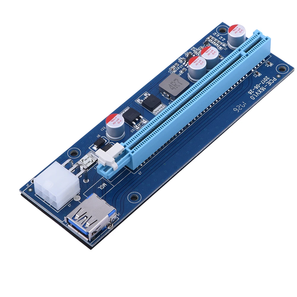 12pack pci e riser usb 2017 newest BLUE pci e cable 16x pci e usb 3.0 ...