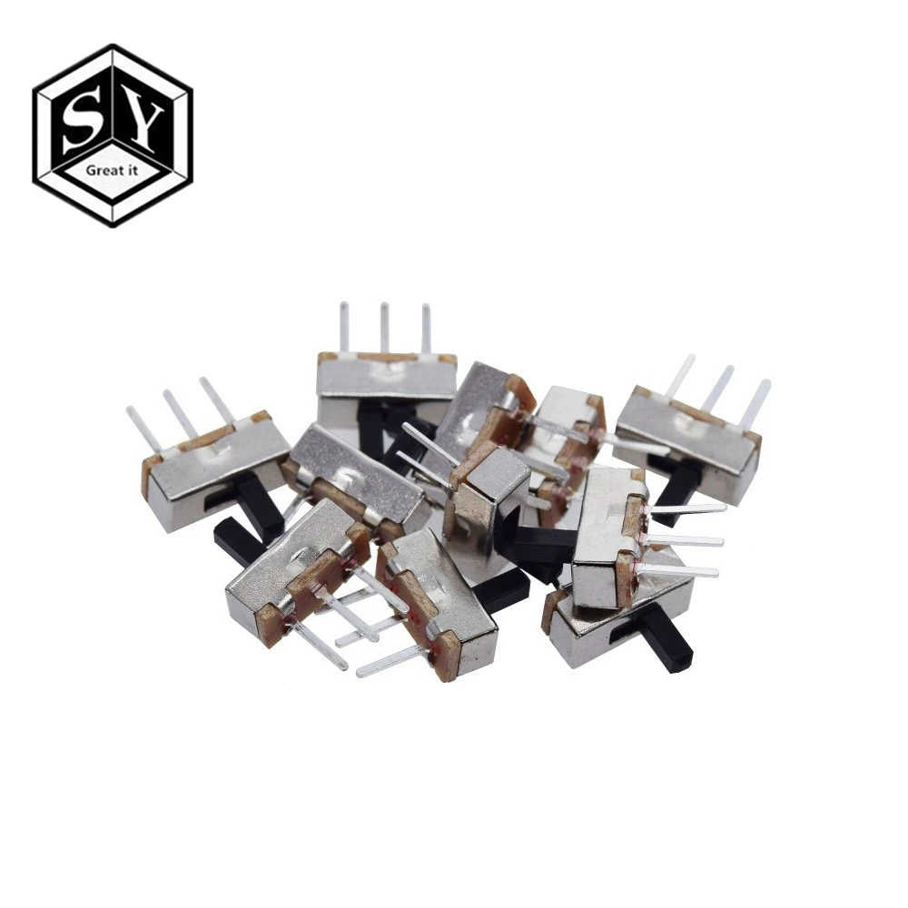 10pcs Interruptor On-off Mini Slide Switch Ss12d00 Ss12d00g3 3pin 1p2t 2 Position High Quality ...