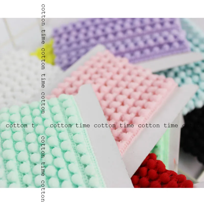 Free Shipping Gelato Pompom Ball Trim 0.5cm Ball Diameter 1cm Wide ...