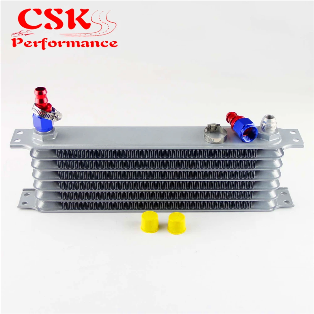 7 Row AN8 262mm Trust Aluminum Engine Oil Cooler Universal w/ Fittings ...
