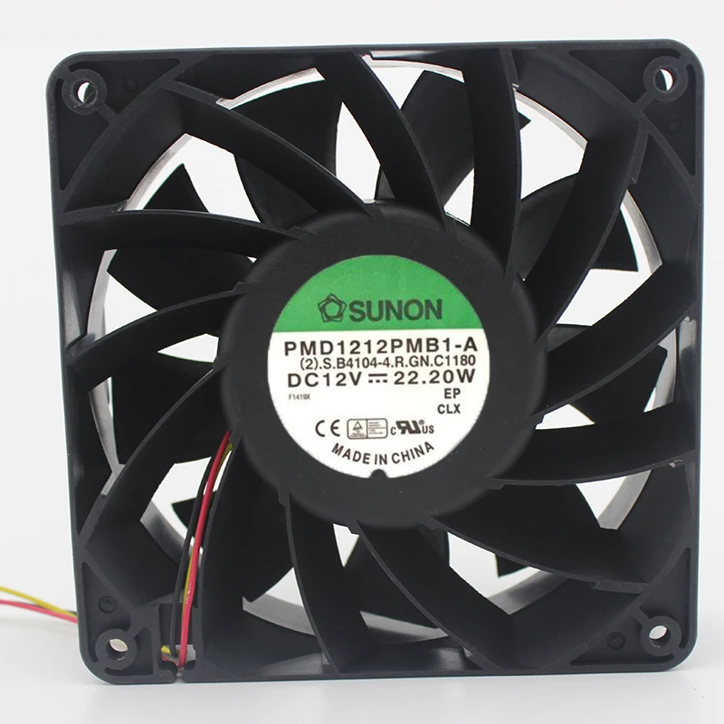 Original 12038 12V 22.20W PMD1212PMB1-A 12CM 4-line large air volume ...